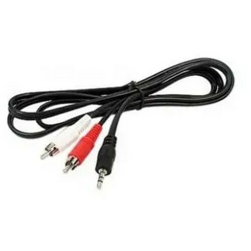 E-GREEN Kabl Audio 3.5mm stereo - 2xRCA M/M 1.5m crni