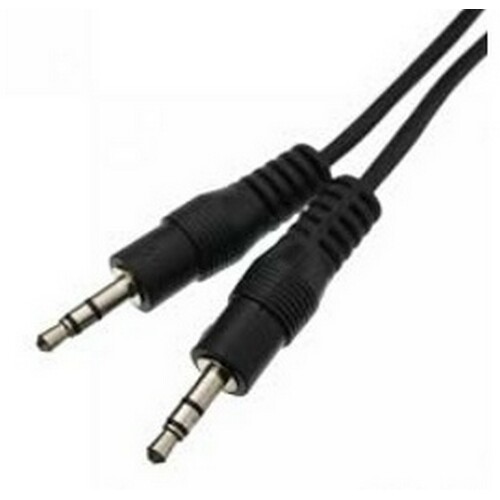 E-GREEN Kabl Audio 3.5mm stereo - 3.5mm stereo M/M 1.2m crni