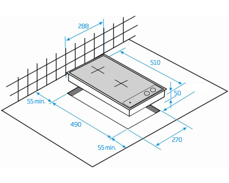 HDMI 32400 DT indukciona ugradna ploča