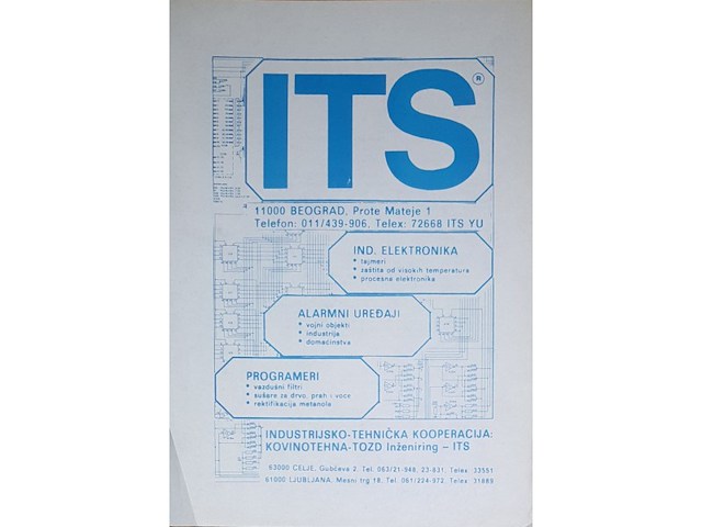 Brošura `ITS` Beograd Jugoslavija