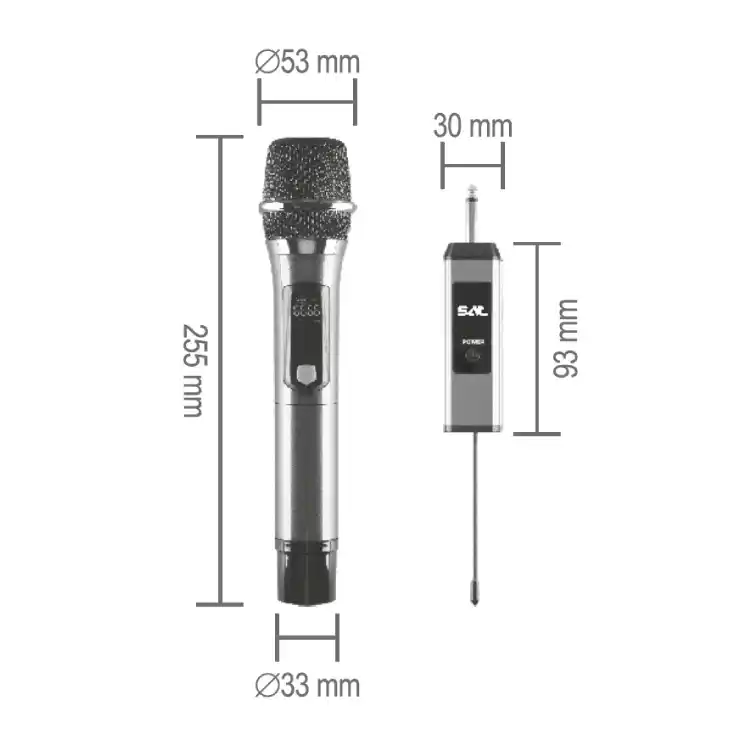 Bežični mikrofon sa prijemnikom Sal MVN310