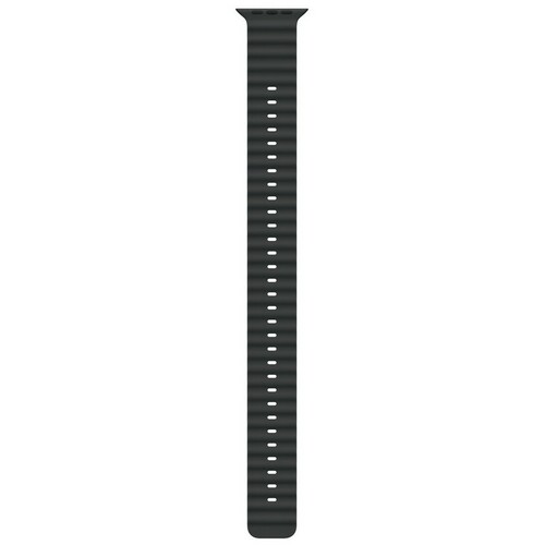 APPLE Watch 49mm Band Black Ocean Band Extension - Natural Titanium Finish mxtm3zm/a