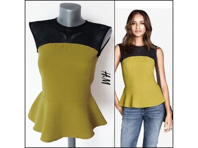 HM peplum top XS