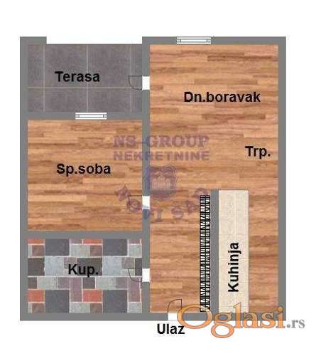 Dvosoban 39m2 Telep