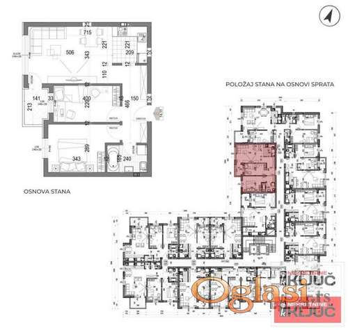 SOMBORSKI BULEVAR, 57m2, Dvoiposoban sa pdv