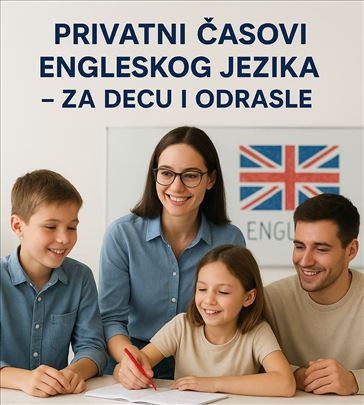 Privatni časovi engleskog jezika–za decu i odrasle
