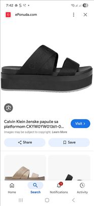 Calvin Klein crne, platforma