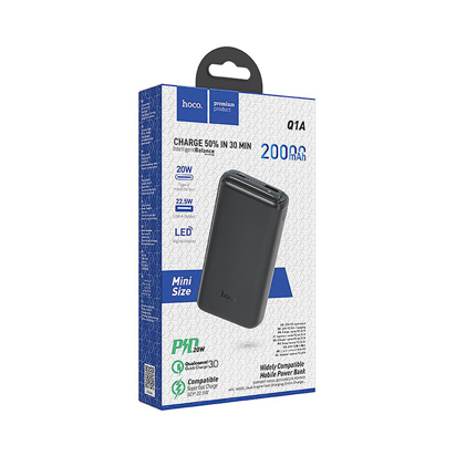 PowerBank HOCO Q1A Kraft Fully (20000mAh) crni