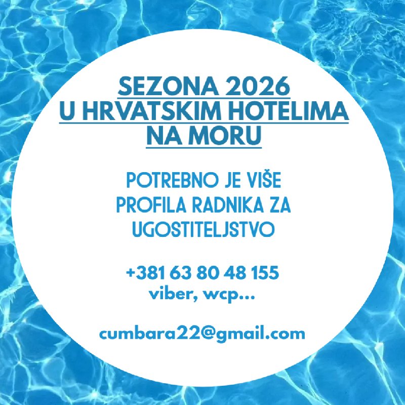 SEZONA 2026 U HRVATSKIM HOTELIMA