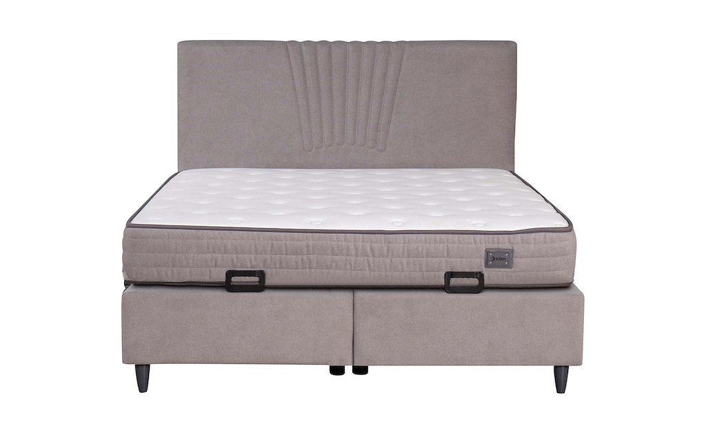 Venti boxspring krevet 92x199x111 cm sivi