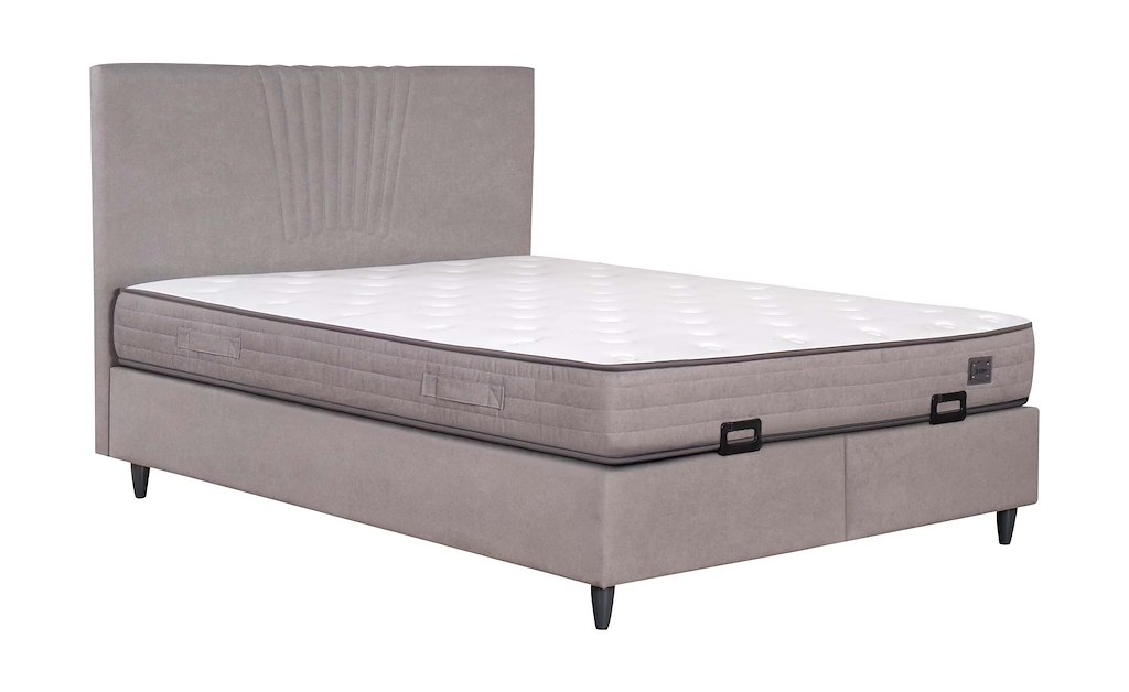 Venti boxspring krevet 102x209x111 cm sivi
