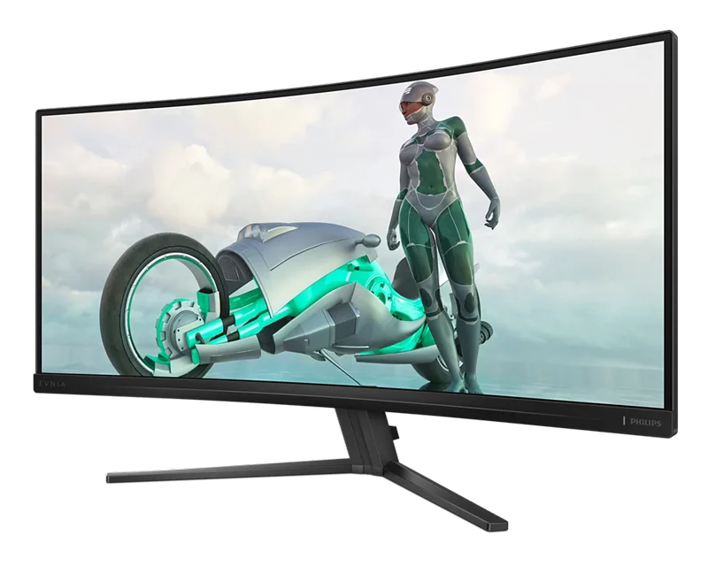 34 inča Evnia 34M2C3500L/00 UWQHD 3440×1440 Fast VA 180 Hz HDR10 zakrivljeni gaming monitor