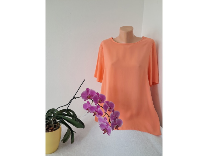 Narandzasta bluza sa kratkim rukavima vel XXXL