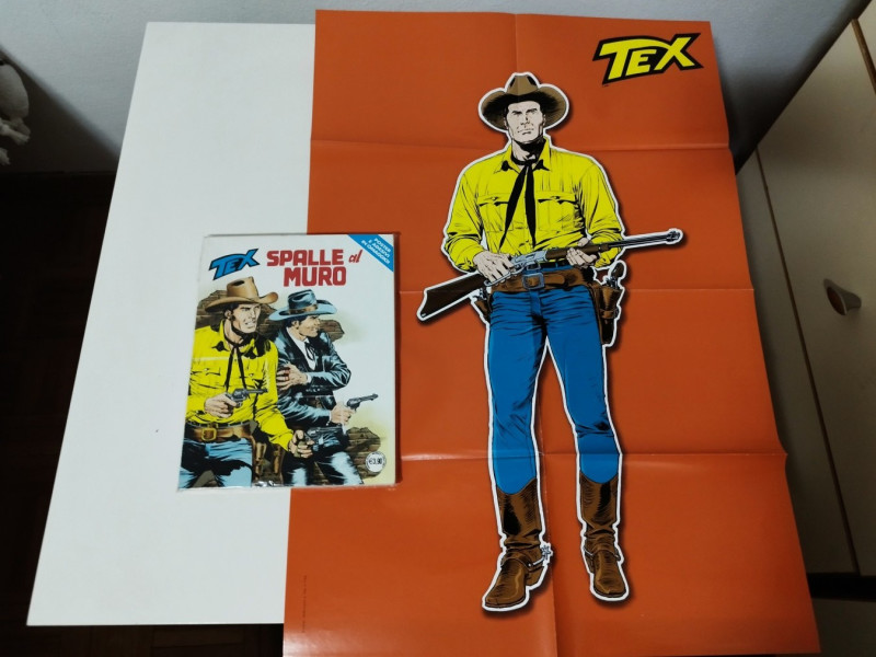 Tex 704 Spalle al Muro + veliki poster Original Bonelli
