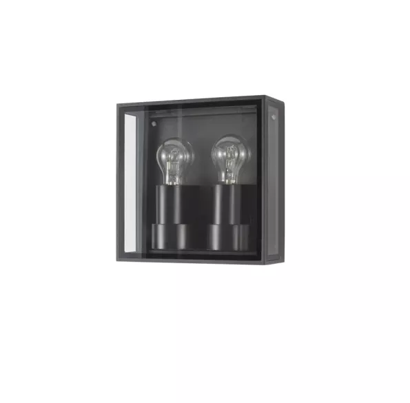 SORREN spoljašnja zidna svetiljka E27 2×12W IP65 antracit Nova Luce
