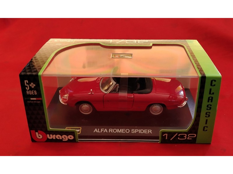 Burago Classic Alfa Romeo Spider 1-32