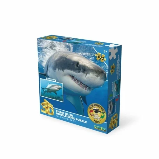 PUZZLE 3D 200 PCS SHARKS 46x31cm 37590
