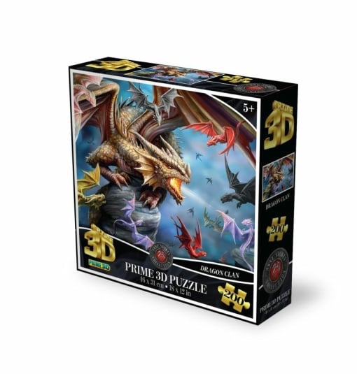 PUZZLE 3D 200 PCS DRAGON CLAN 46x31cm 10940