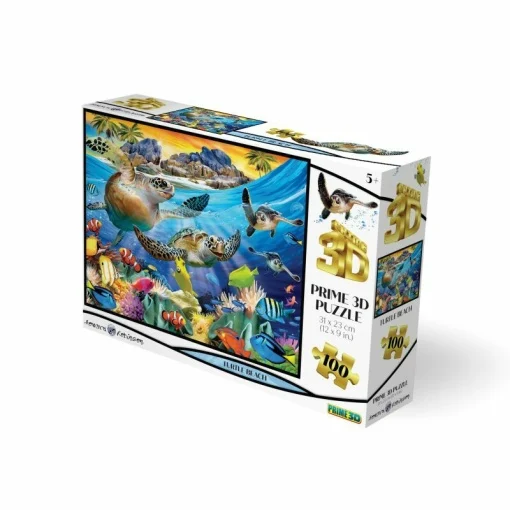 PUZZLE 3D 100PCS TURTLE BEACH 31x23cm 10686