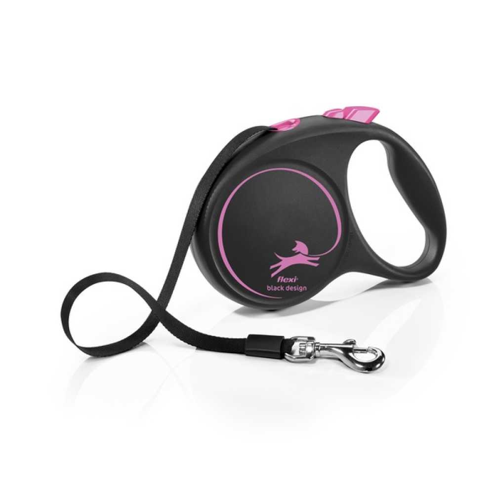 Flexi Black Design S Tape 5m - Roze