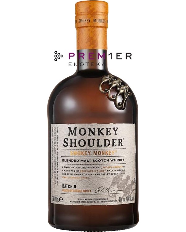 Monkey Shoulder Smokey Monkey 0.70l + 2 GRATIS ČAŠE