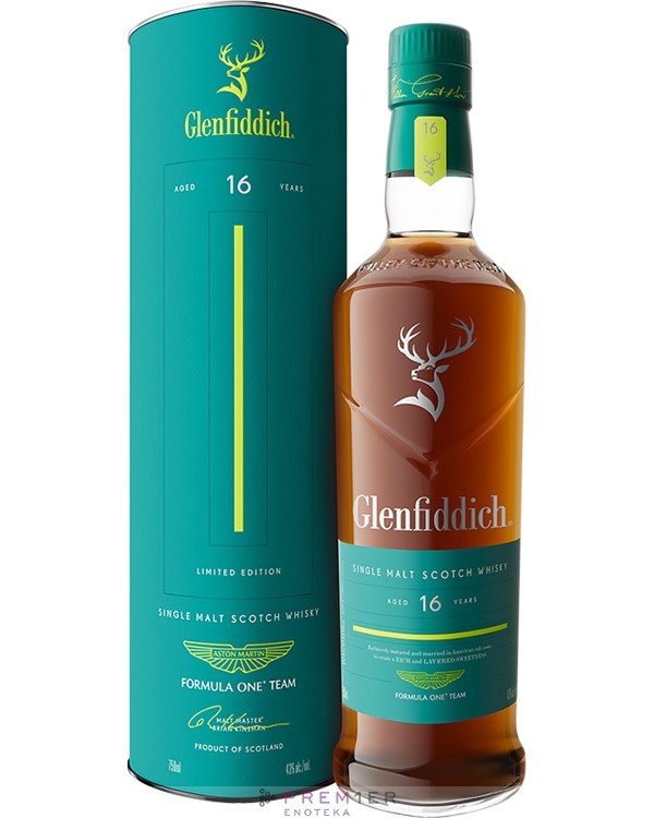 Glenfiddich & Aston Martin Formula One™ Team 16 YO Single Malt Scotch Whisky 0.70l