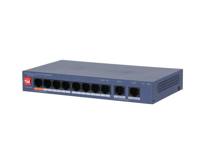 Dahua CS4010-8ET2GT-60 10-Port Cloud Managed Desktop Switch with 8-Port PoE