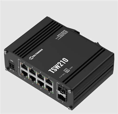 Teltonika Industrijski switch Ethernet/2 SFPports TSW210 sa napajanjem