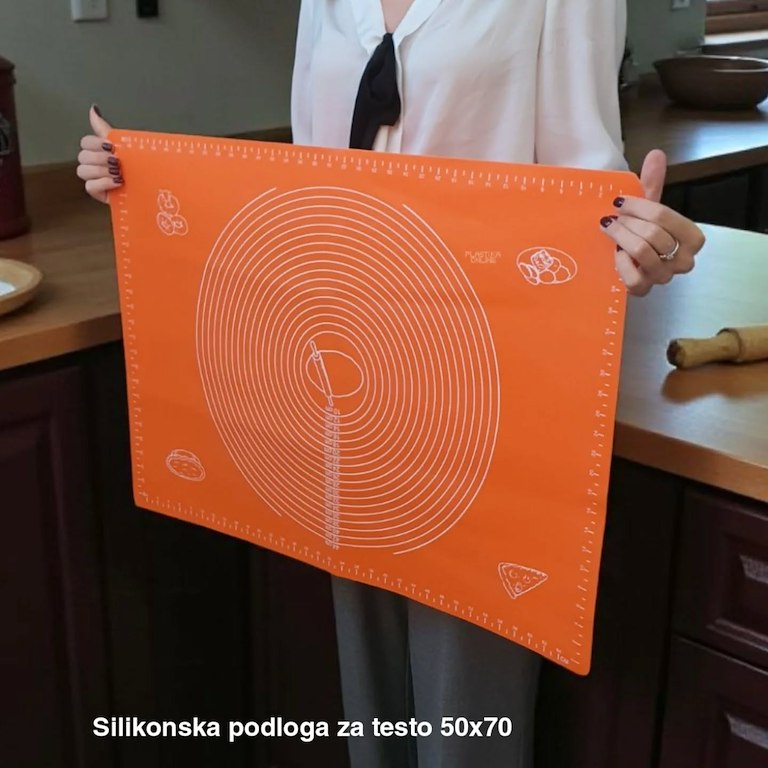 Silikonska podloga za testo 50×70