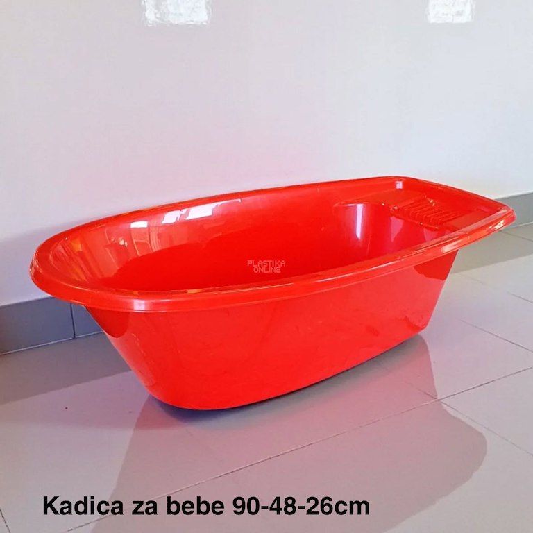 Kadica za bebe 90-48-26cm – korito – crvena