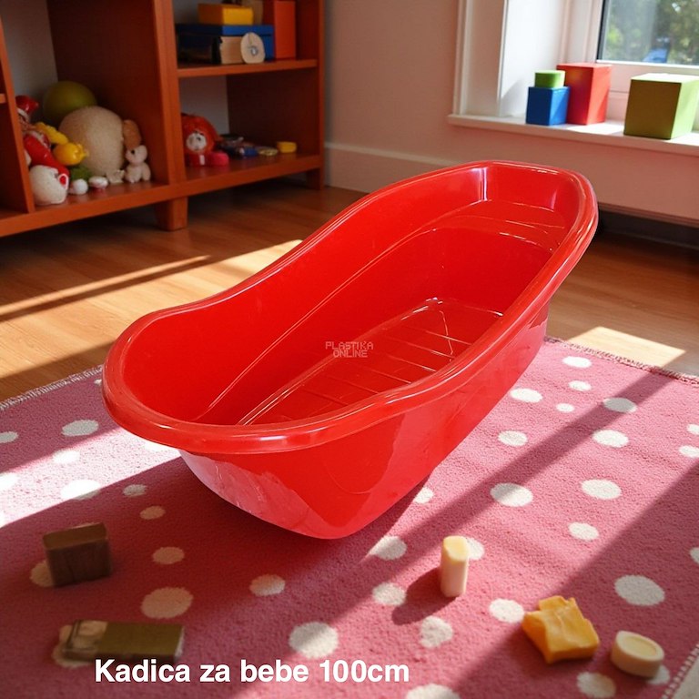 Kadica za bebe 100 cm crvena