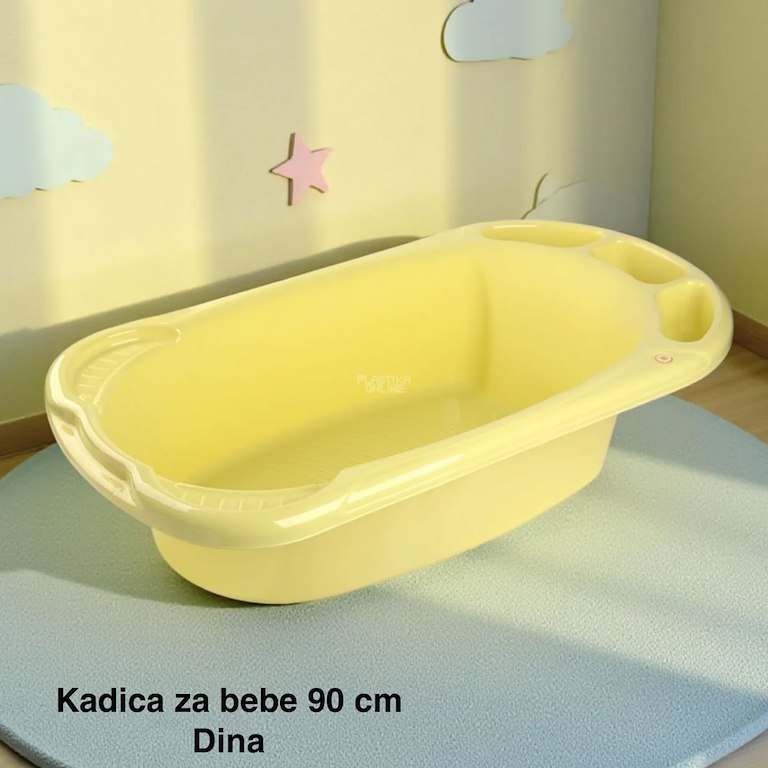Kadica za bebe 90 cm DINA limun žuta