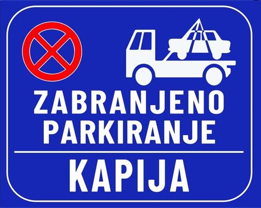 Table zabranjeno parkiranje