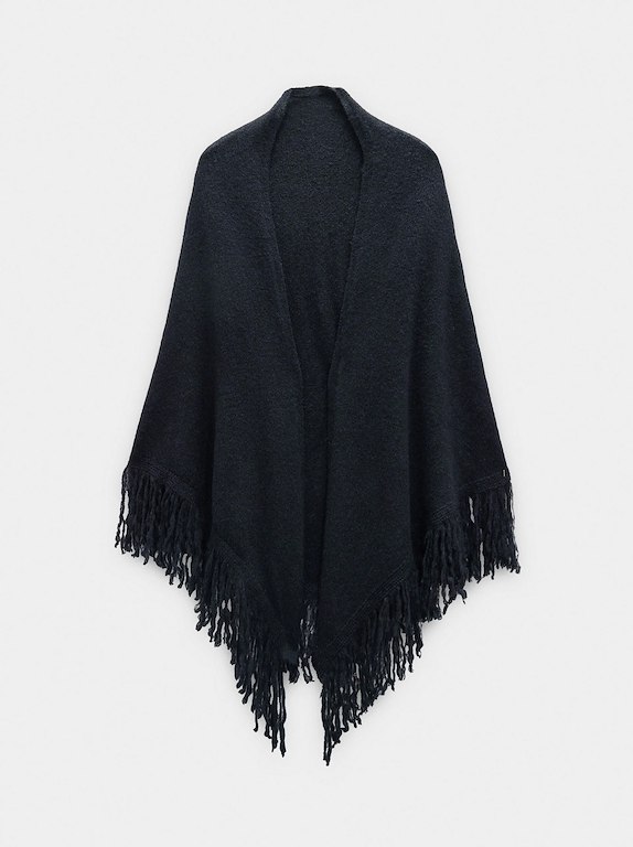 LONG SHAWL WITH FRINGES