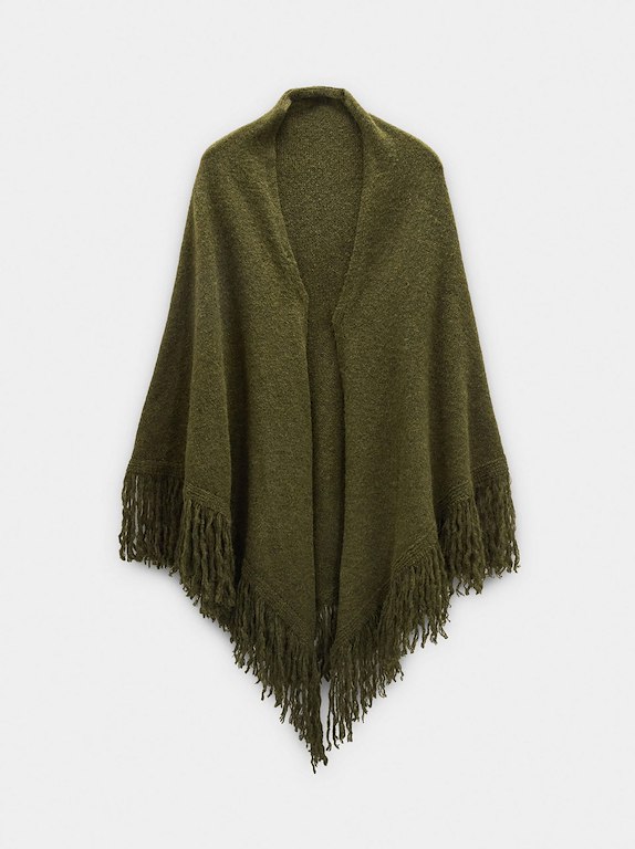 LONG SHAWL WITH FRINGES
