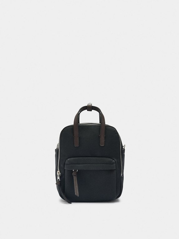 NYLON-EFFECT BACKPACK