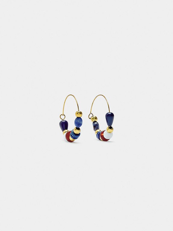 HOOP EARRINGS WITH STONES