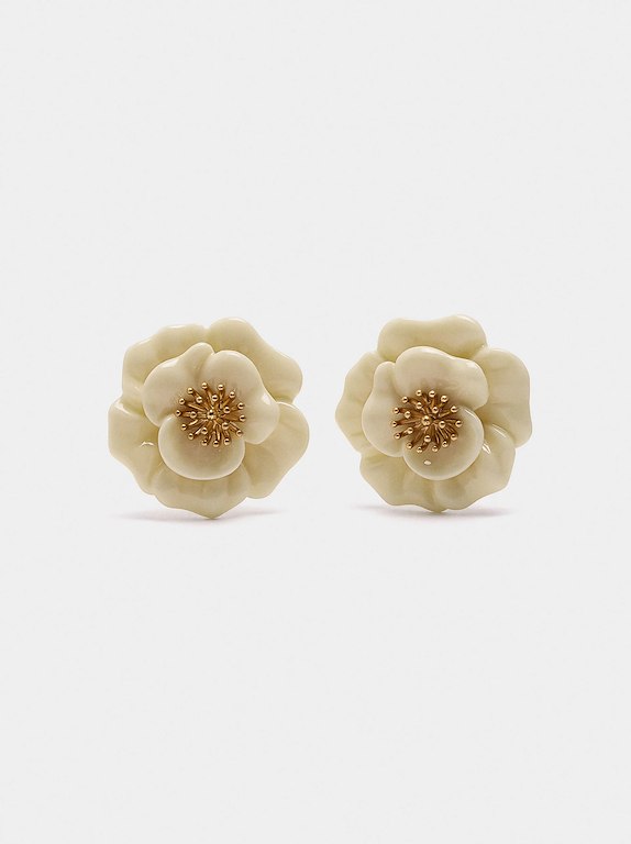 MAXI RESIN FLOWER EARRINGS