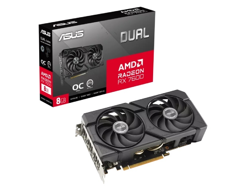 ASUS AMD Radeon RX 7600 EVO 8GB DUAL-RX7600-O8G-EVO grafička karta