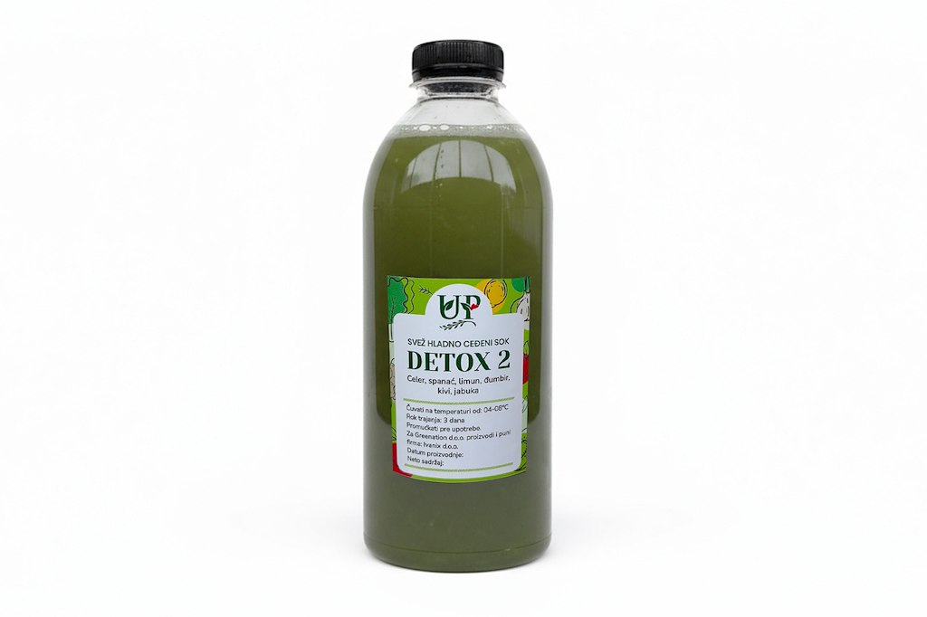 Sveži hladno ceđeni sok – DETOX 2 – 1l