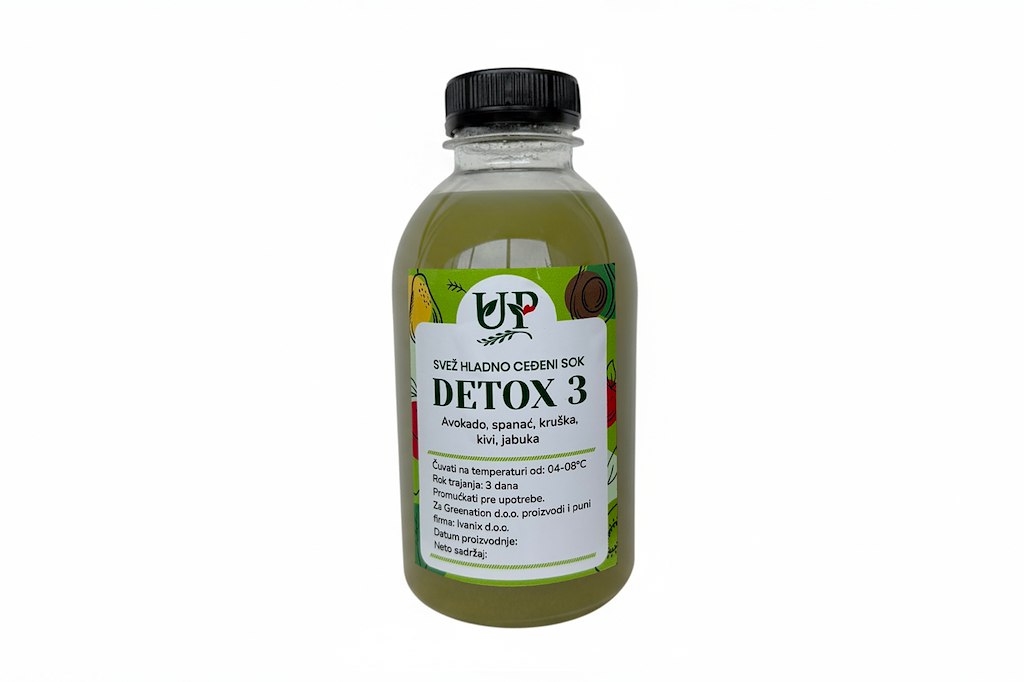 Sveži hladno ceđeni sok – DETOX 3 – 0.5l