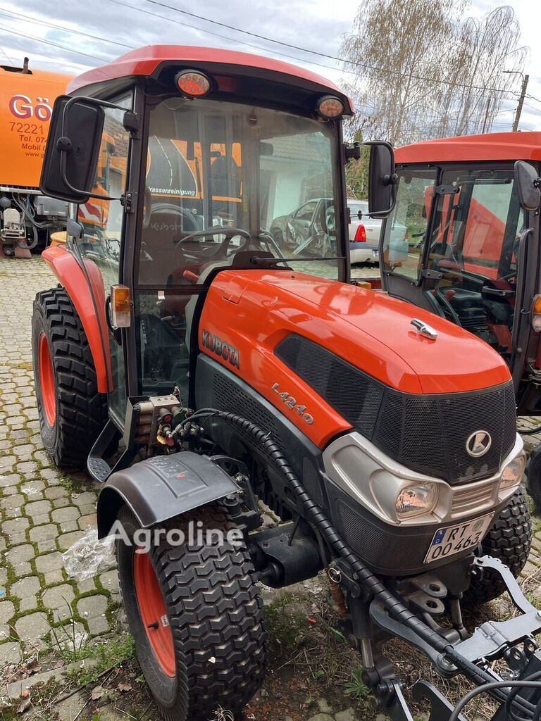 Kubota L4240 Winterdiensttraktor Schneepflug und Schleuderstreuer d mini traktor