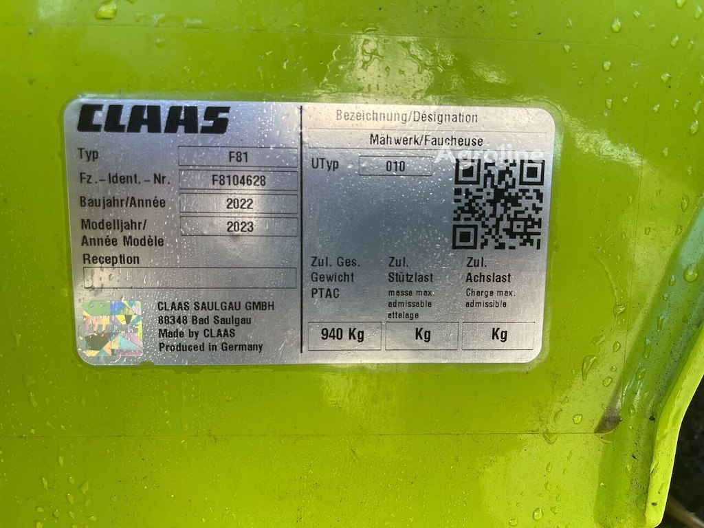 Prodaje se Claas Disco 3200 Contour rotacionu kosilicu na aukciji