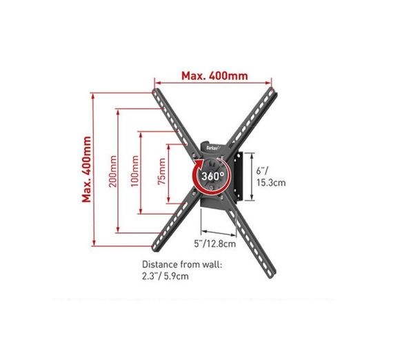 BARKAN - BM300R LCD TV zglobni zidni nosač do 65 inča