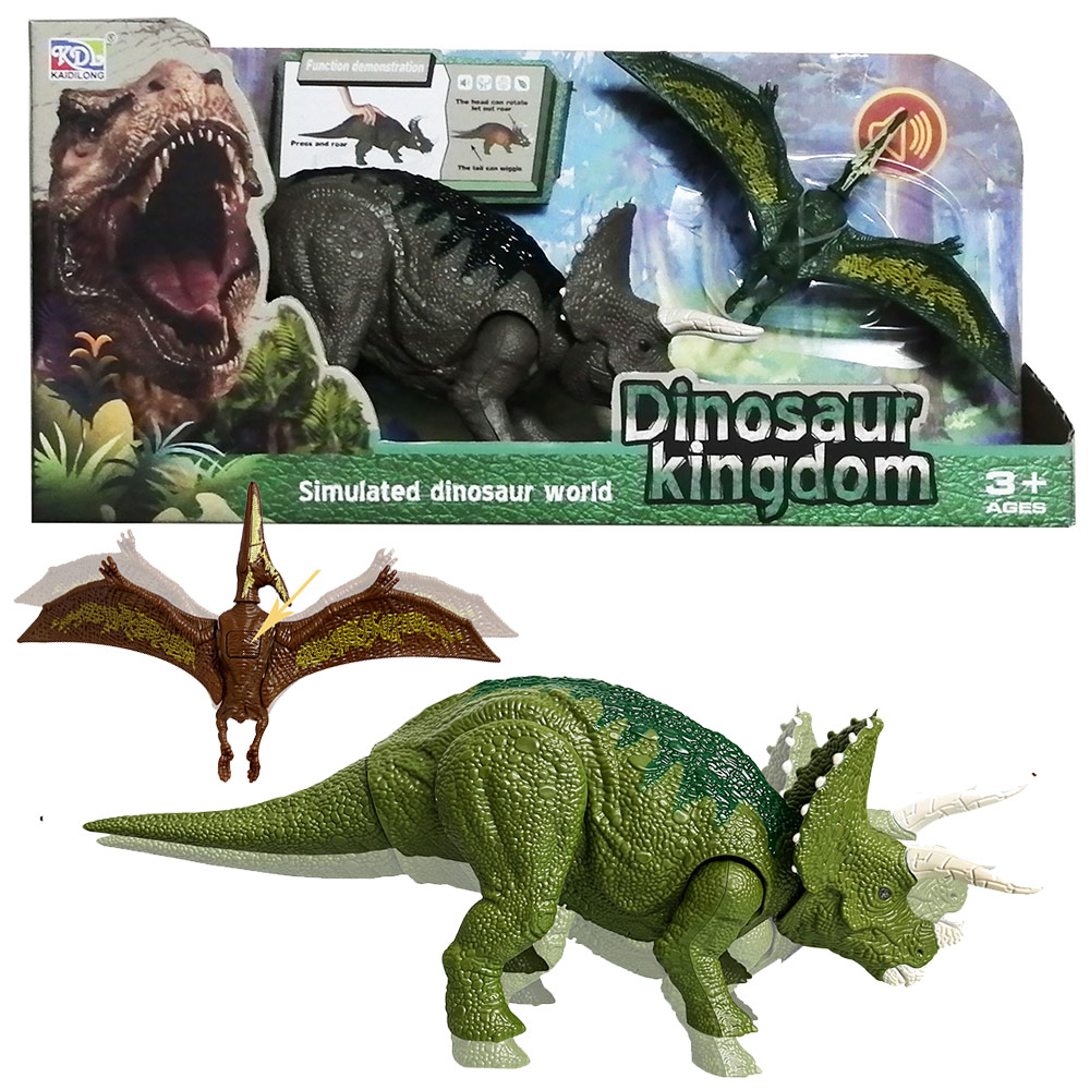 Triceratops i pterodaktil set