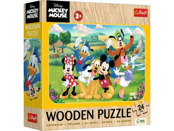 Drvena puzzla 24 dela Mickey