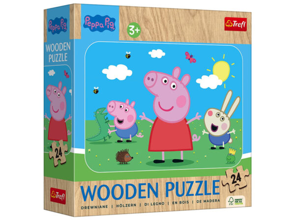 Drvena puzzla 24 dela Peppa pig