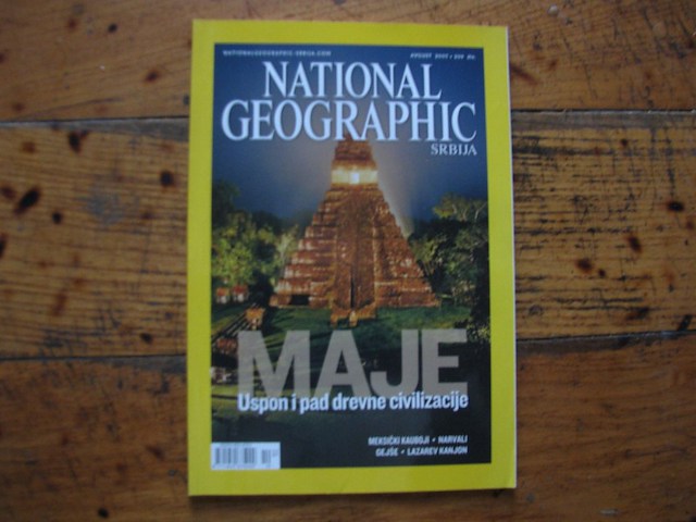 NATIONAL GEOGRAPHIC AVGUST 2007 MAJE USPON I PAD DREVNE