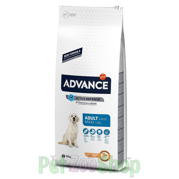 Advance Dog Maxi Adult, 15+3kg
