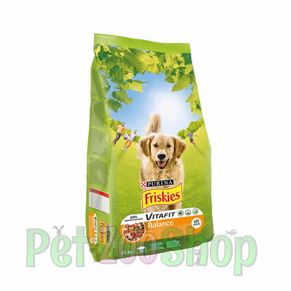 Friskies Adult Balance Piletina 15kg – Hrana za Odrasle Pse + Besplatna Dostava
